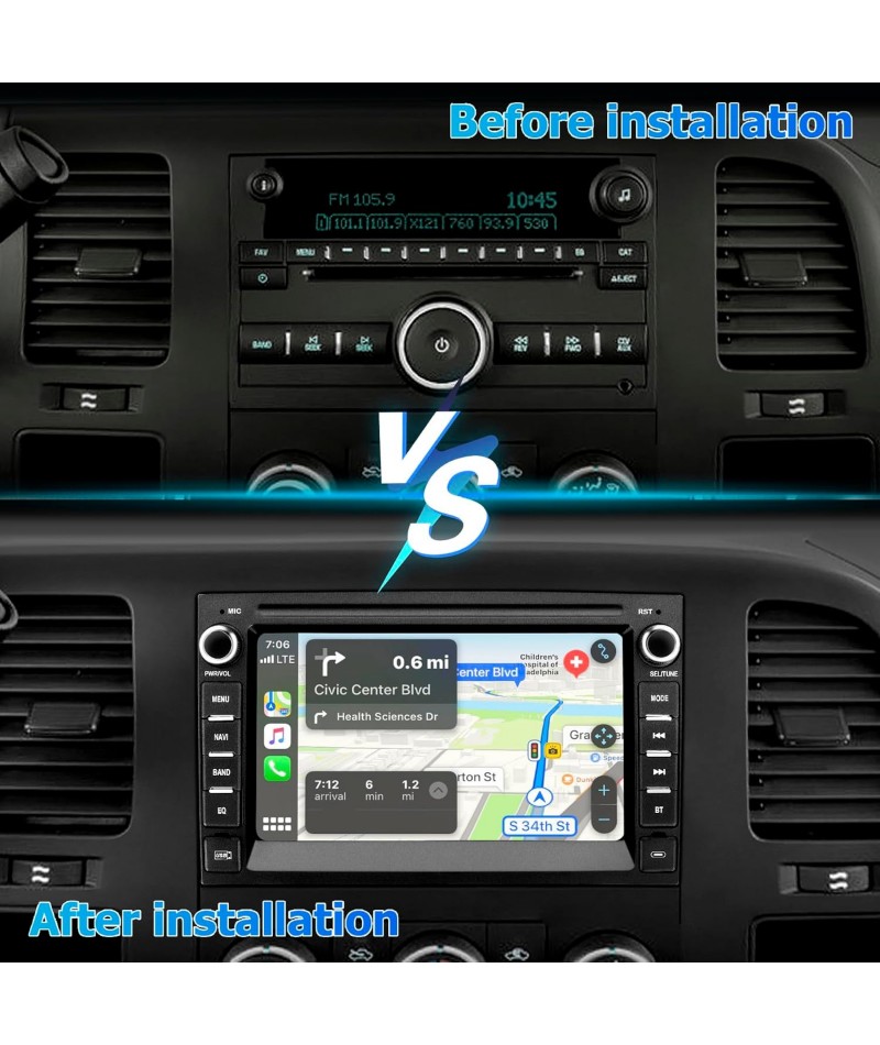 Kobanoica Car Radio for Chevrolet Buick GMC Sierra Yukon Chevy ...