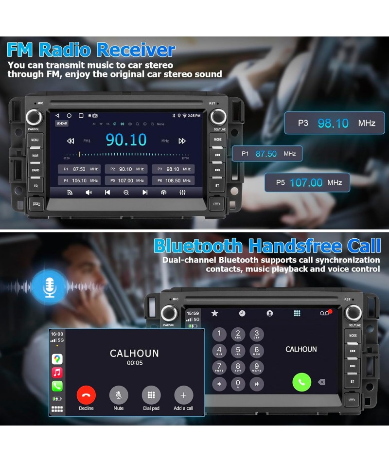 Kobanoica Car Radio for Chevrolet Buick GMC Sierra Yukon Chevy ...